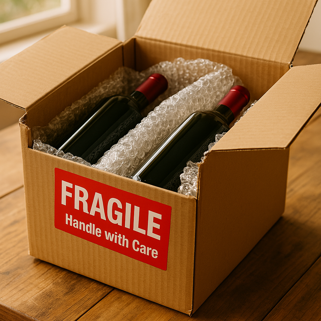 Wine Shipping Boxes, Pulp Wine Shippers an Wine Storage Boxes.