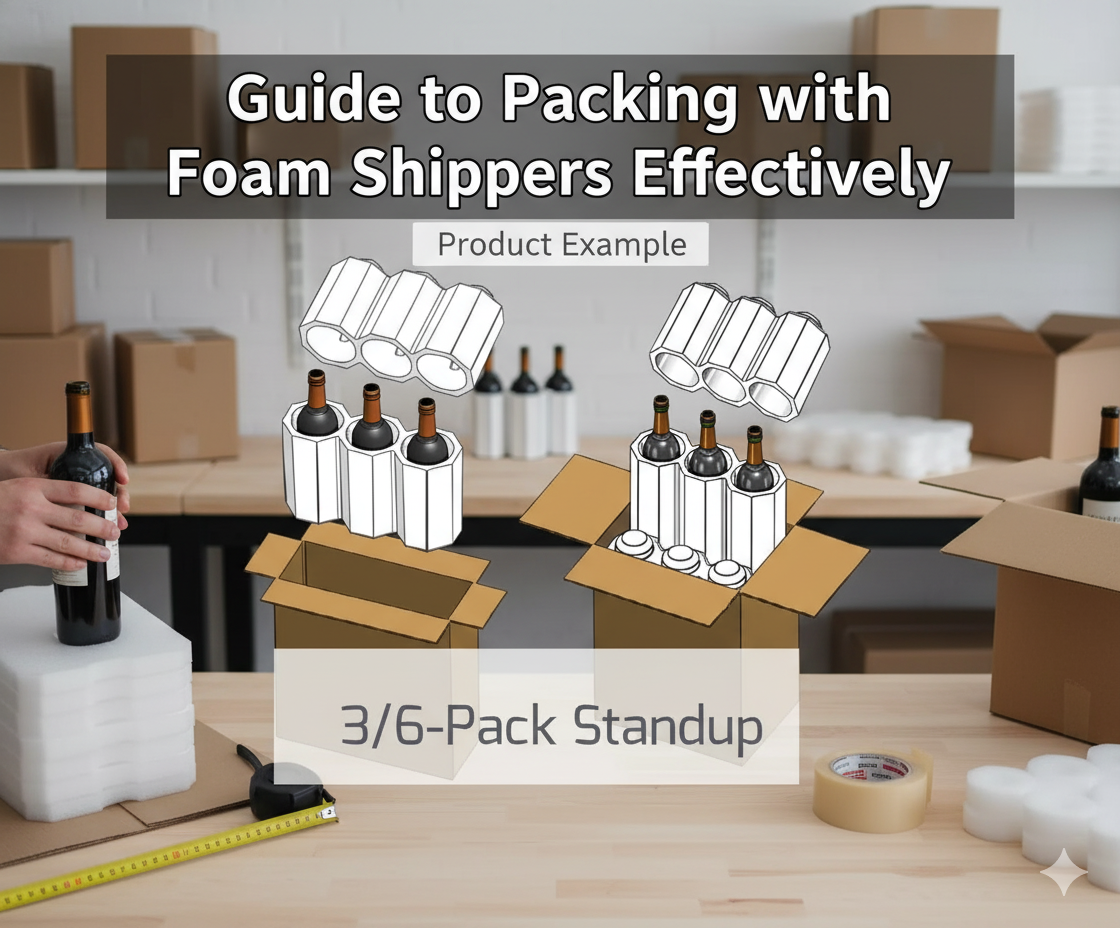 Guide to Packing with Foam Shippers Effectively — WineShippingBoxes.com