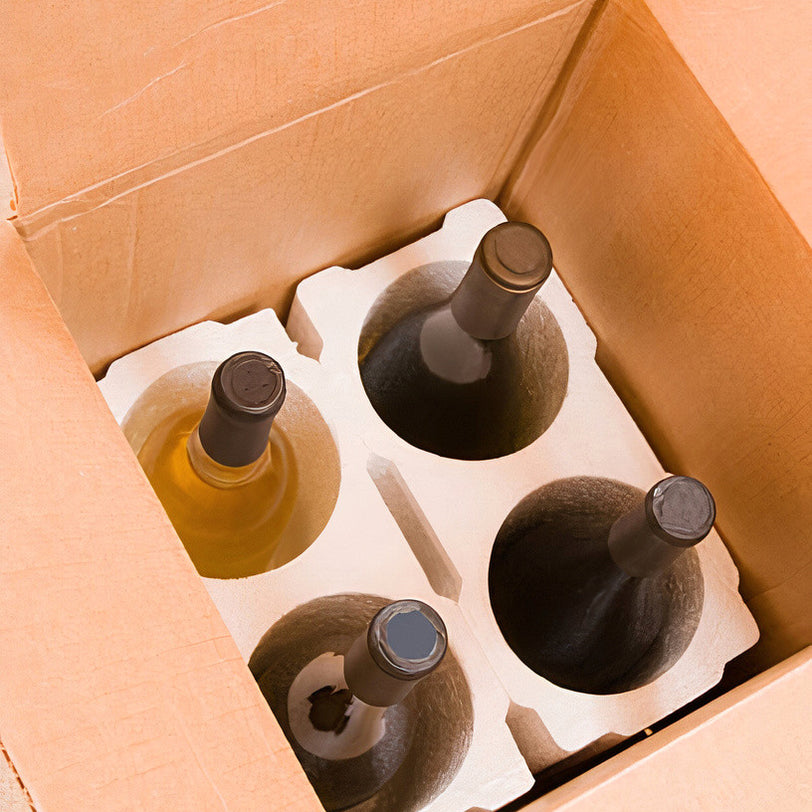 Wine Shipping Boxes, Pulp Wine Shippers an Wine Storage Boxes.